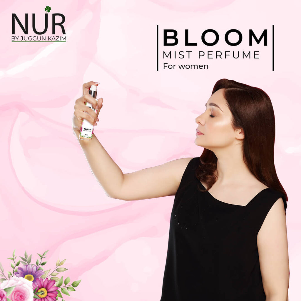 Bloom – Nature’s Pure Essence!! – Body Spray Mist Perfume – Nur By Juggun
